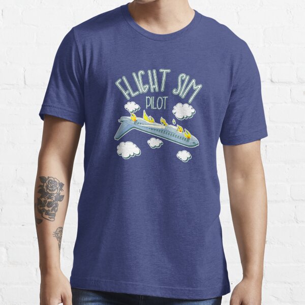 "Flight sim Pilot" T-shirt for Sale by pierrezuber | Redbubble | sim t ...