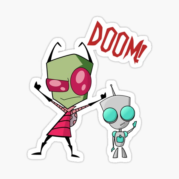 Invader Zim Stickers | Redbubble