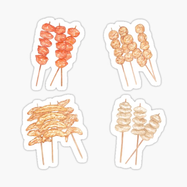 "Filipino Street Food" Sticker for Sale by artforjerzey | Redbubble