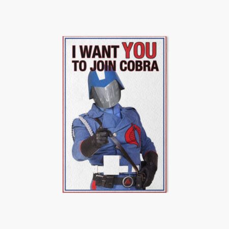 "Join or Die - Cobra Commander" Art Board Print for Sale by ...
