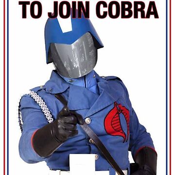 "Join or Die - Cobra Commander" Art Board Print for Sale by ...