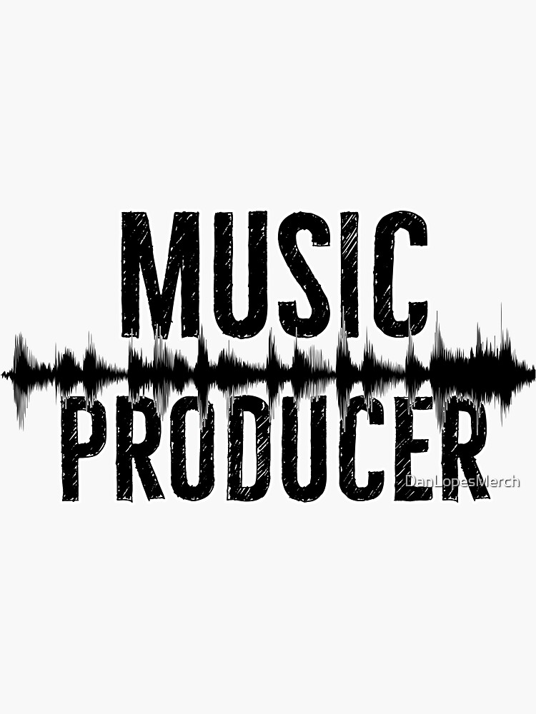"Music Producer Gift Sound Wave" Sticker by DanLopesMerch | Redbubble