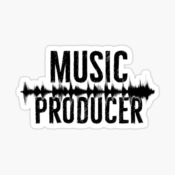 "Music Producer Gift Sound Wave" Sticker by DanLopesMerch | Redbubble