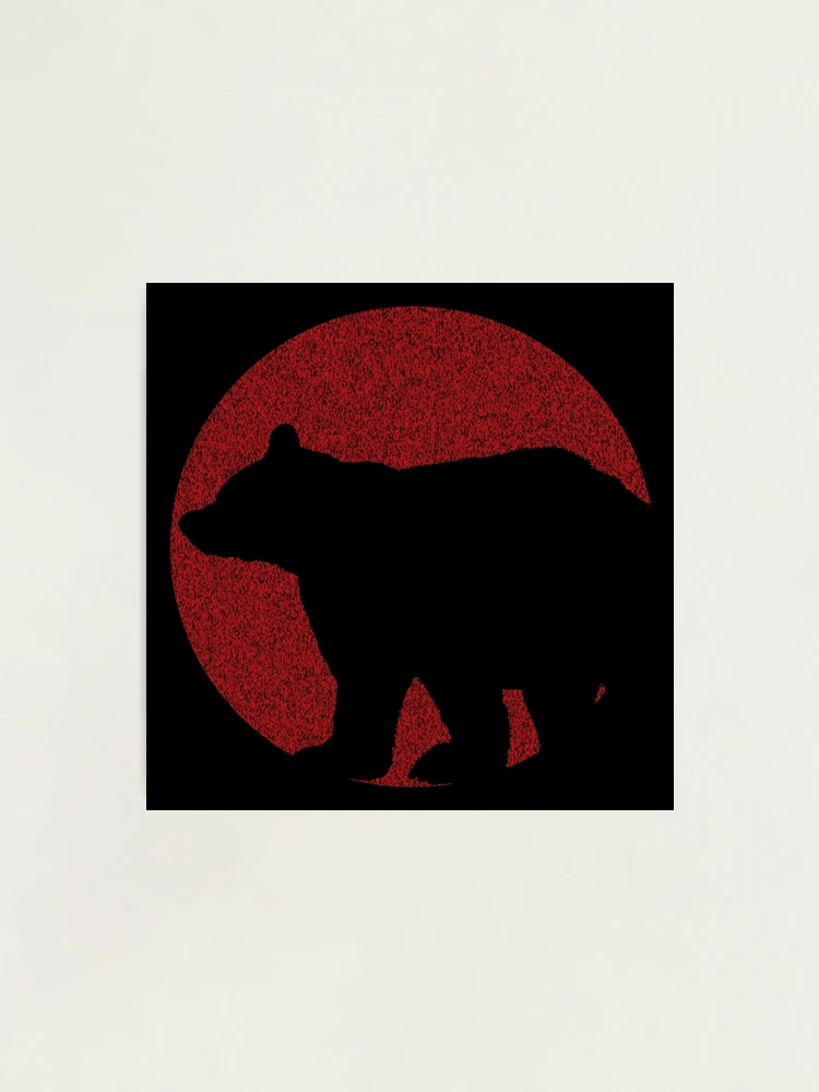 Black Bear Silhouette Pattern