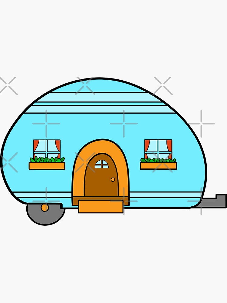 "Cute Camper" Sticker for Sale by Noelle38 | Redbubble