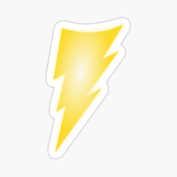 "Black Adam Lightning" Sticker by PetStories | Redbubble