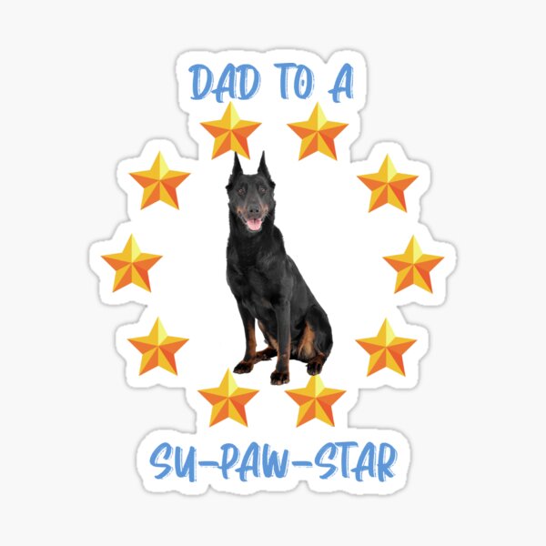"Bearceron - Dad to a Su-Paw-Star" Sticker by Pet-Owners-Gift | Redbubble