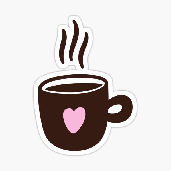 "Love Coffee Sticker" Sticker by sundae-artisan | Redbubble