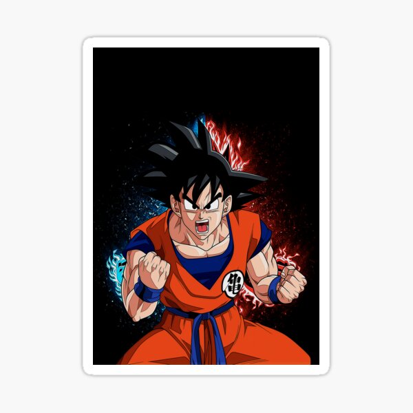 "goku power" Sticker for Sale by xixuestudio | Redbubble