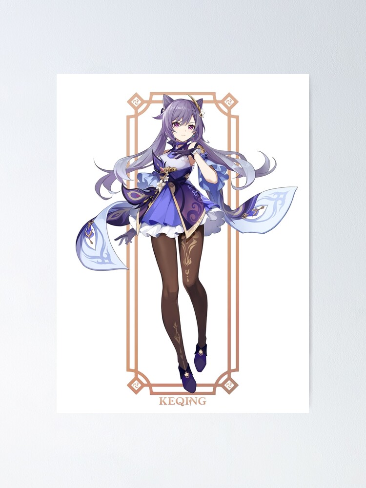 "Keqing Genshin" Poster by Alvajahu | Redbubble