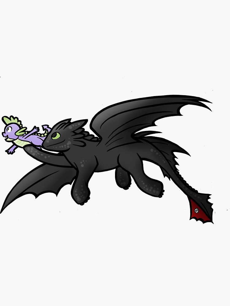 "Toothless and Spike" Sticker by marachistudios | Redbubble