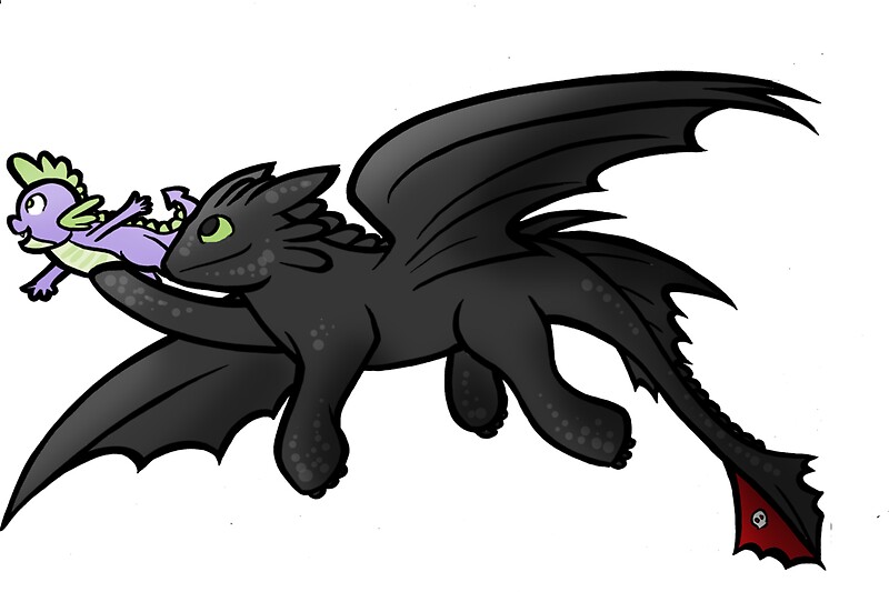 "Toothless and Spike" Stickers by marachistudios | Redbubble