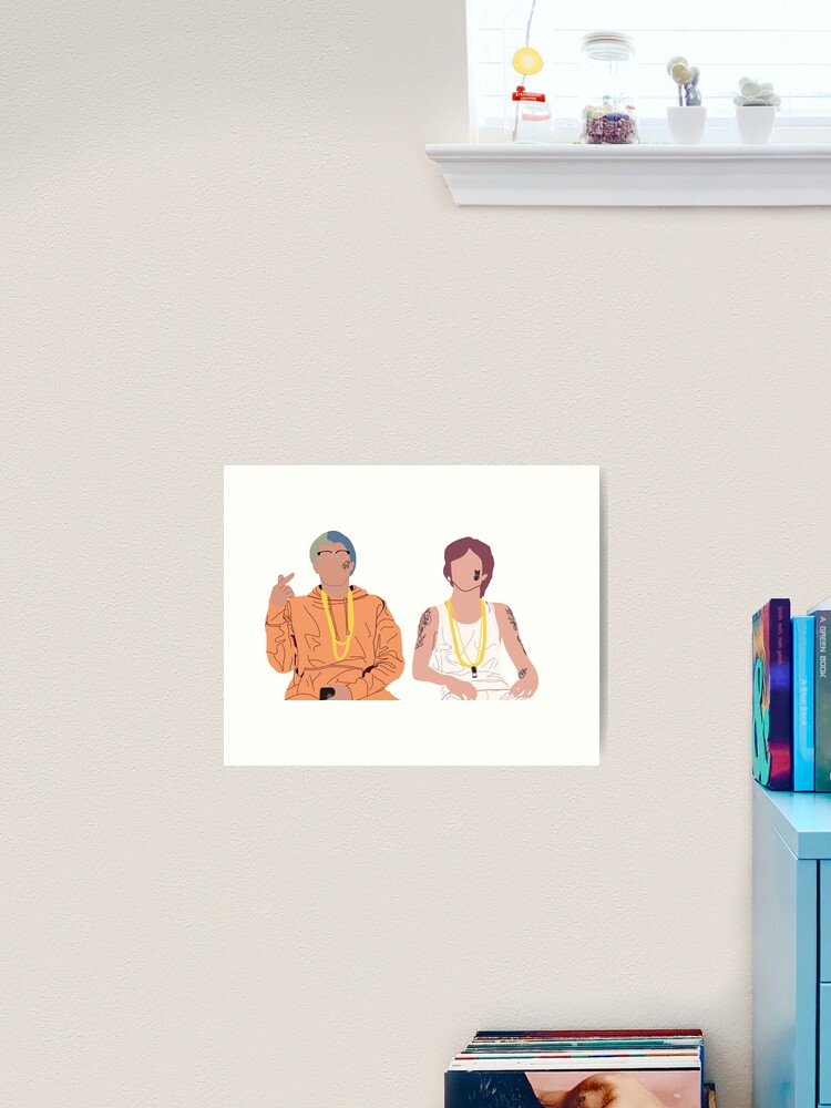 "Timothée Chalamet And Pete Davidson YEET SKRT SNL" Art Print for Sale ...