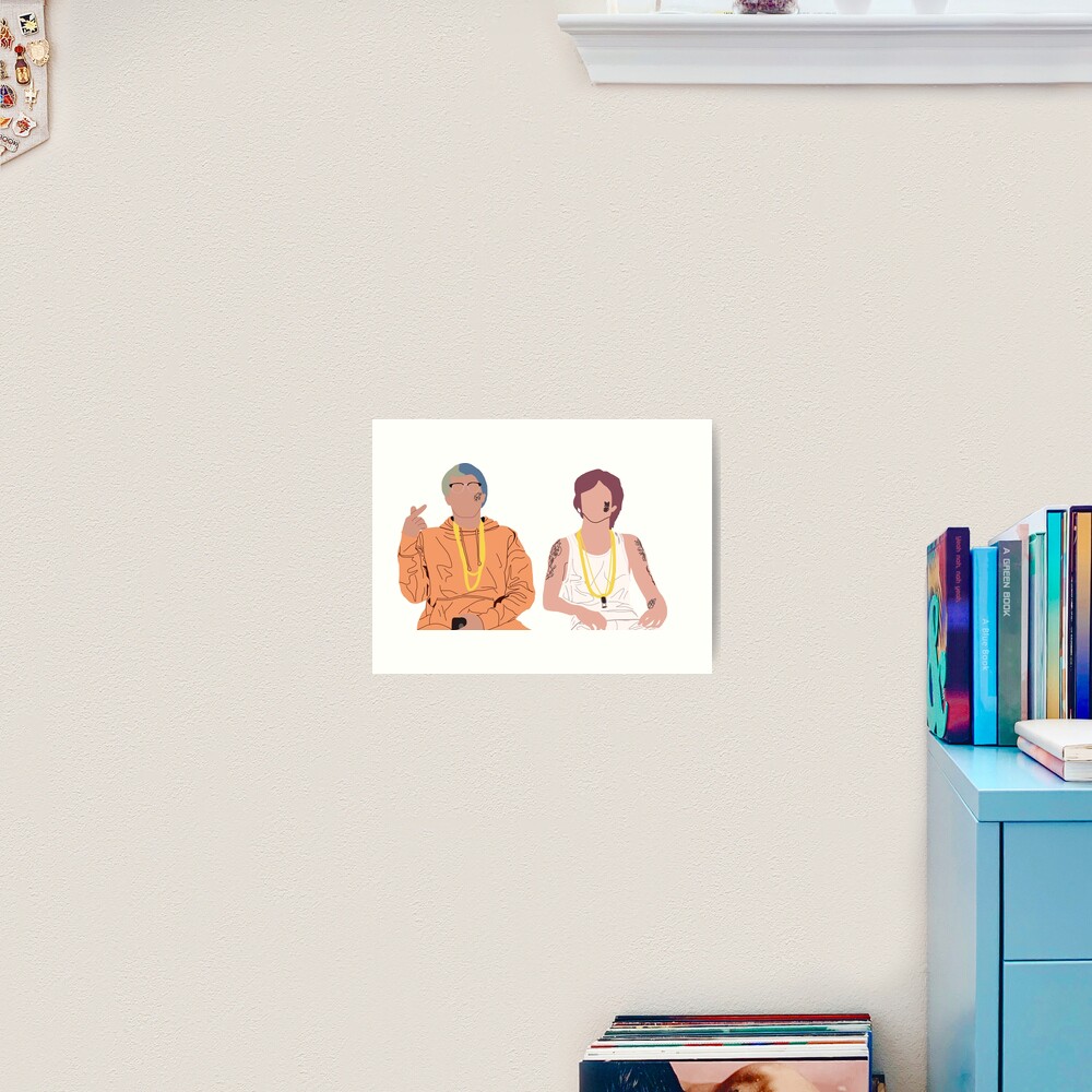 "Timothée Chalamet And Pete Davidson YEET SKRT SNL" Art Print by Nick ...