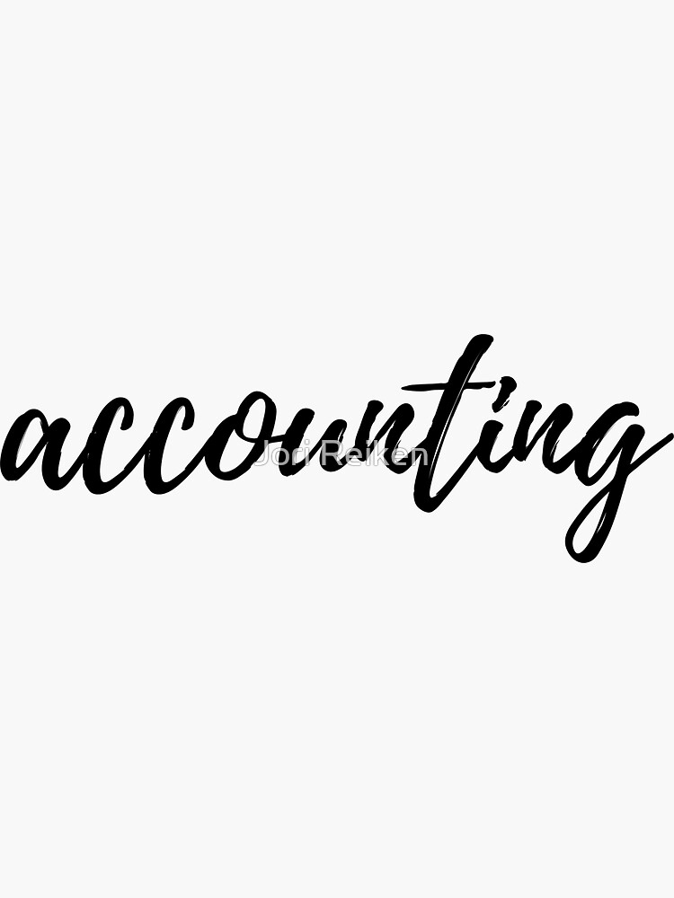 "Accounting Binder Label" Sticker by jreiken | Redbubble