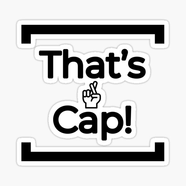 "That's Cap!" Sticker for Sale by Alpha-bytes | Redbubble