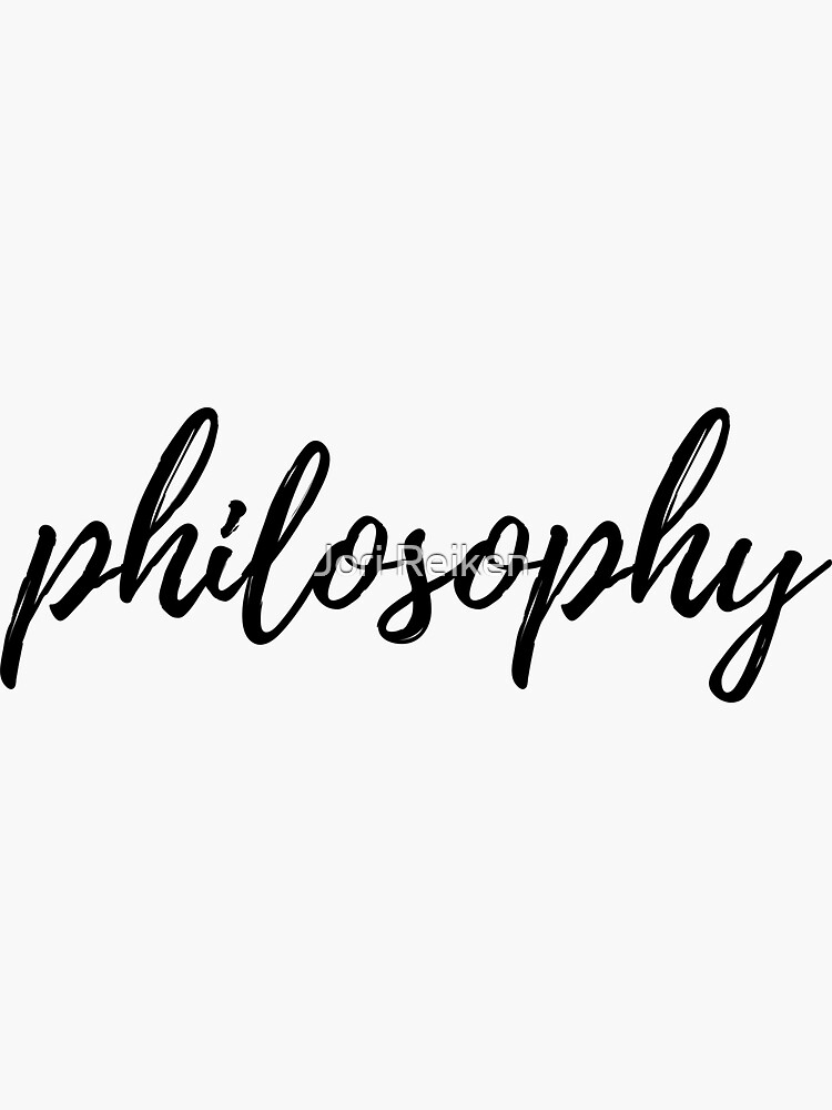 "Philosophy Binder Label" Sticker for Sale by jreiken | Redbubble