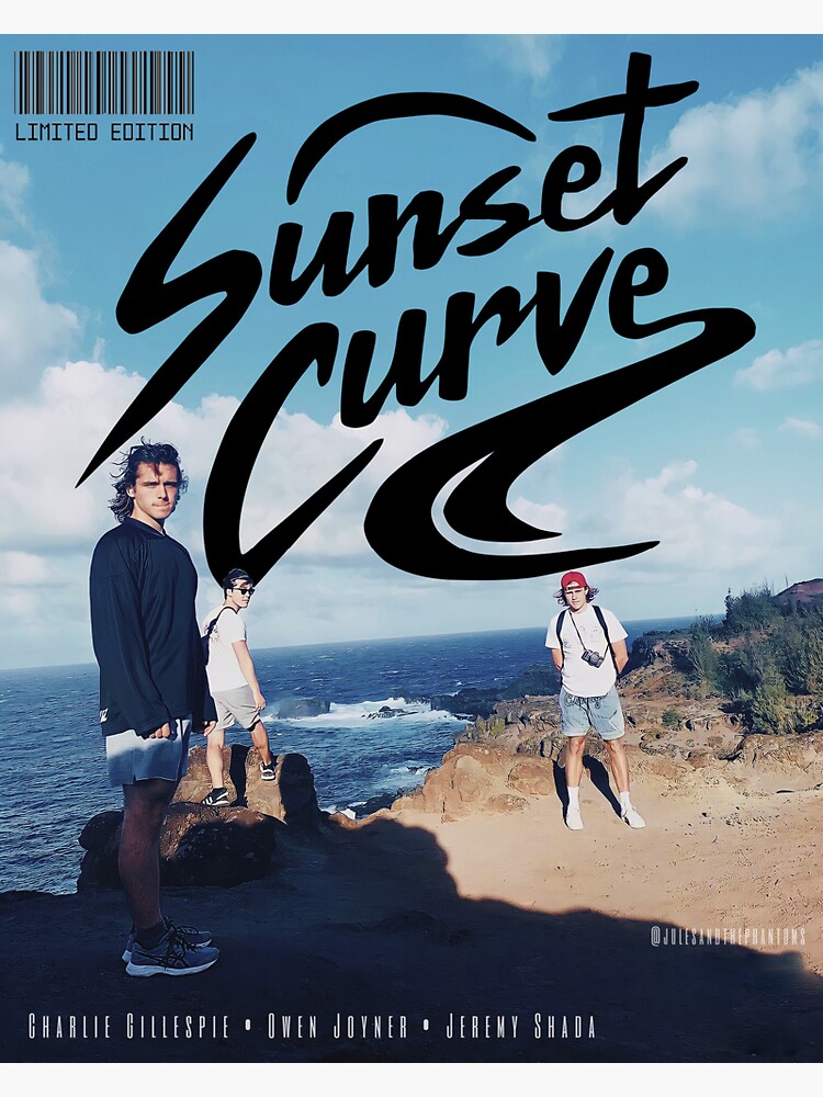 "Sunset Curve Album Cover/Poster" Sticker by JuliexPhantoms | Redbubble