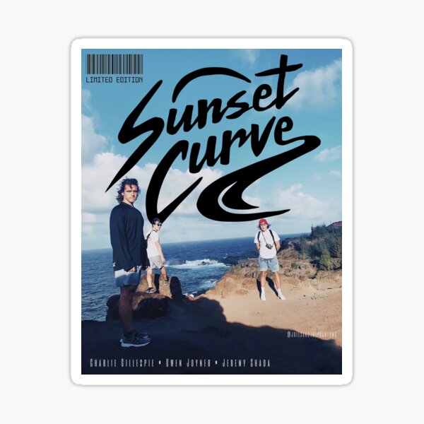 "Sunset Curve Album Cover/Poster" Sticker by JuliexPhantoms | Redbubble