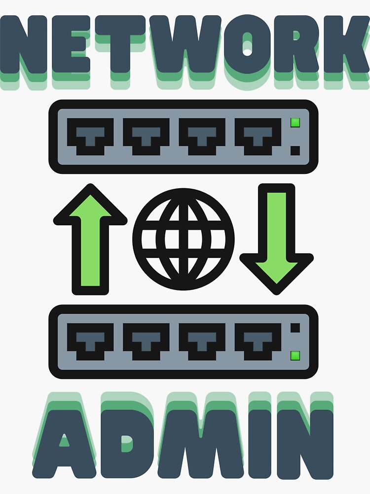 "Network Admin" Sticker by ShadowGrey | Redbubble
