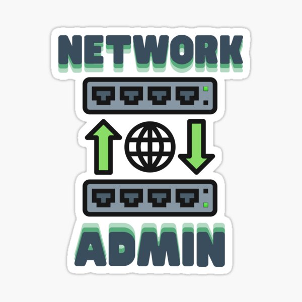"Network Admin" Sticker by ShadowGrey | Redbubble
