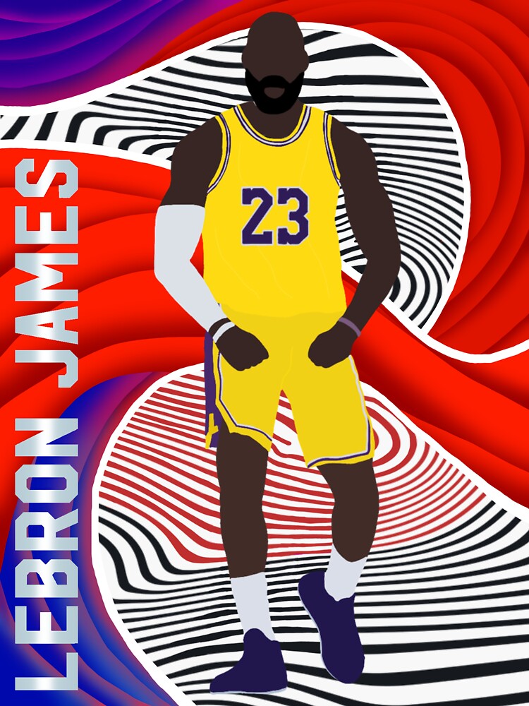 "LBJ Basketball Card" Sticker by EJR13 | Redbubble
