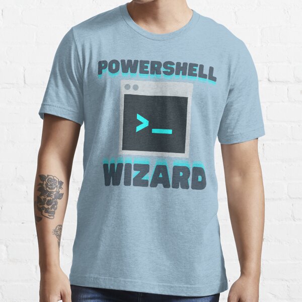 "Powershell Wizard" T-shirt for Sale by ShadowGrey | Redbubble ...