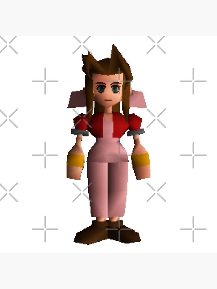 "Polygon Aerith Gainsborough" Poster by MogsterMemes | Redbubble