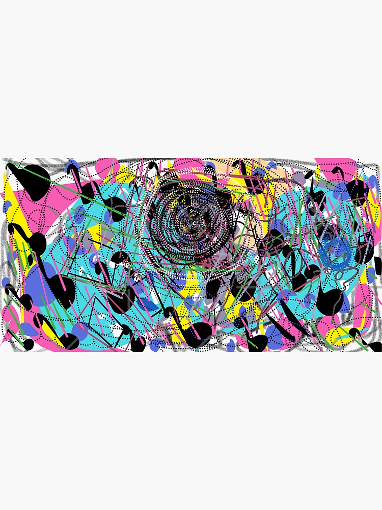 "Abstract colorful drawing" Sticker by jotcar | Redbubble