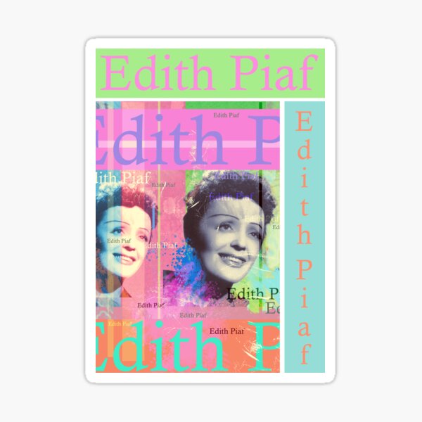 "aesthetic Edith Piaf portrait, birthday gifts for music lovers ...