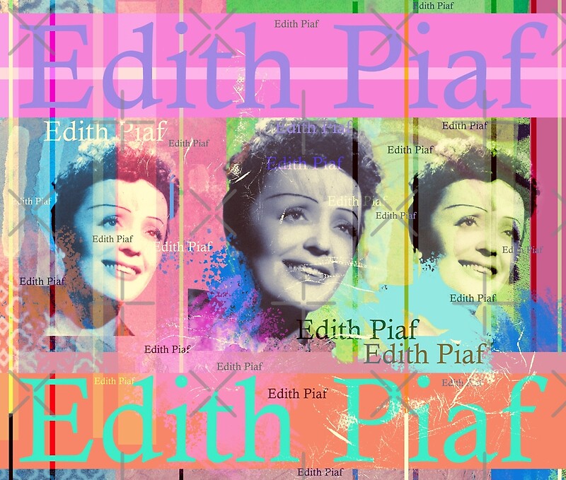 "aesthetic Edith Piaf portrait, beautiful collage of the chanson singer ...