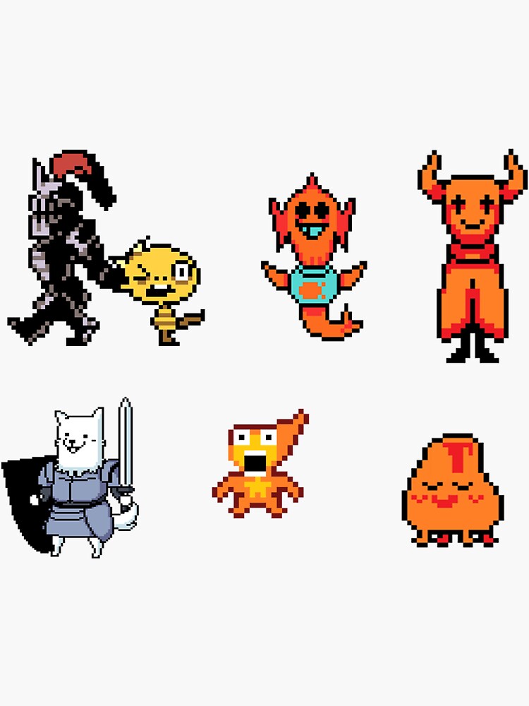 "Undertale - Random Sticker Pack" Sticker by aiellus | Redbubble