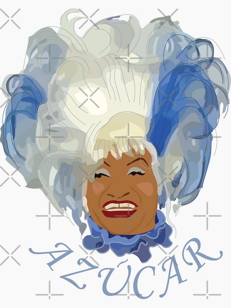 Pegatina for Sale con la obra «Celia Cruz Azucar» de darzaga2 | Redbubble