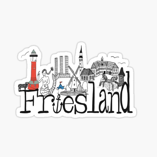 "Friesland Skyline" Sticker von FriesLandGut | Redbubble