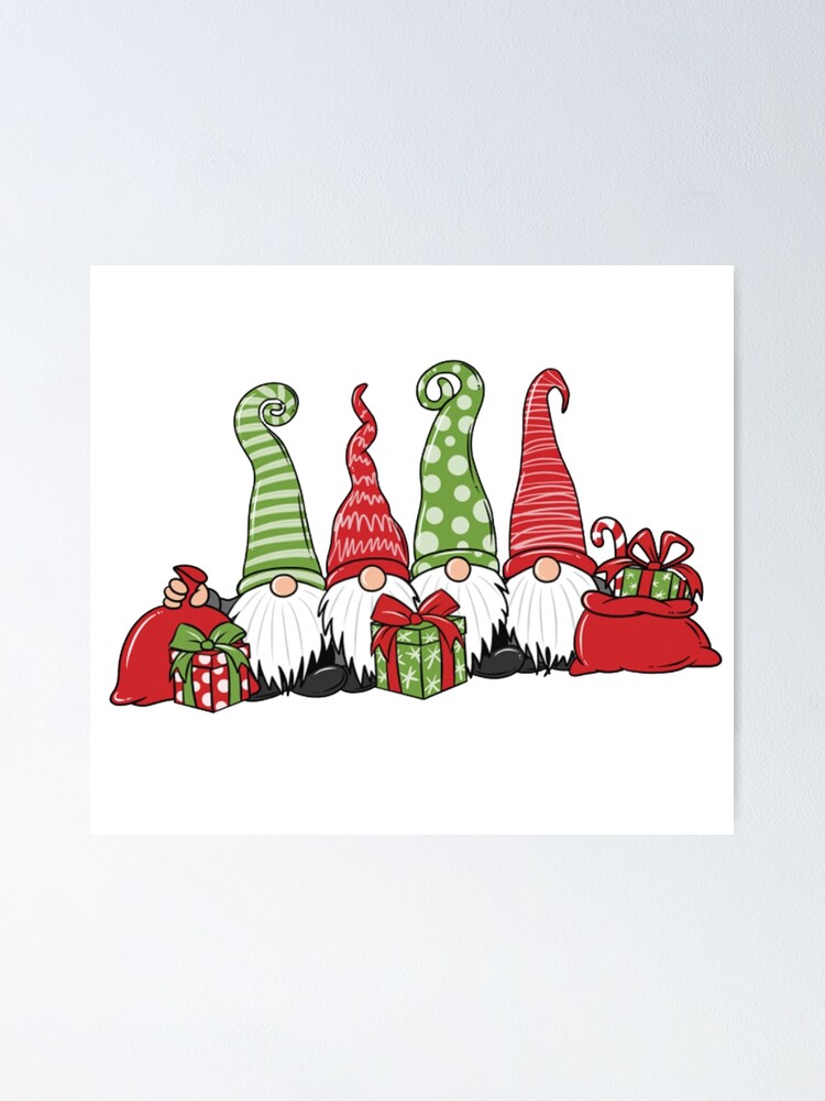 "Gnome Funny Merry Christmas" Poster for Sale by Zetsmo | Redbubble