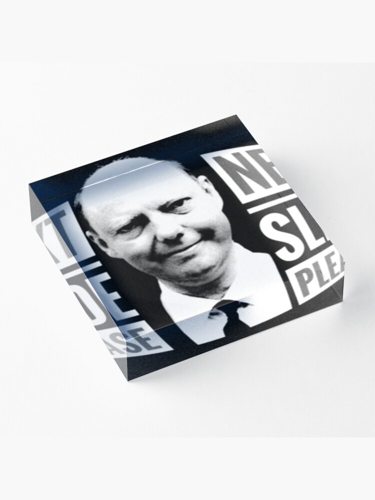 "Chris Whitty "Next Slide Please" in a Christmas Bubble " Acrylic Block ...