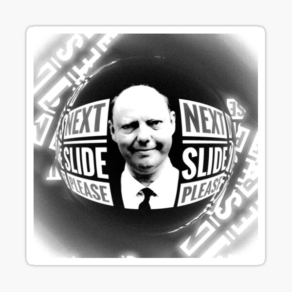 "Chris Whitty "Next Slide Please" in a Christmas Bubble " Sticker by ...