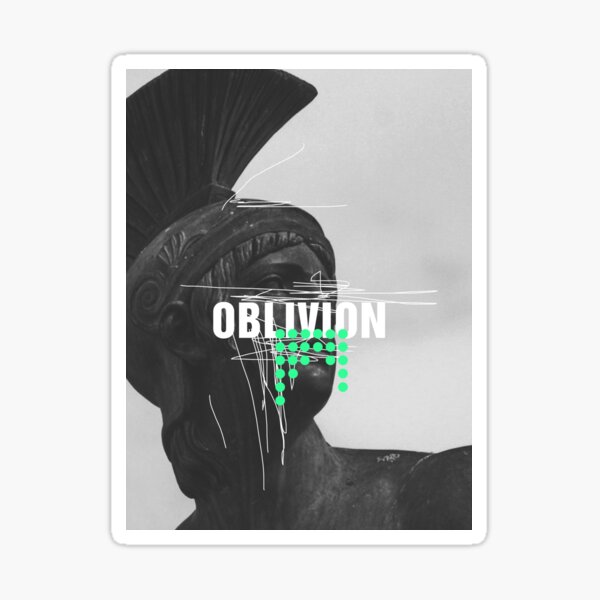 "Oblivion" Sticker for Sale by FrankMoth | Redbubble