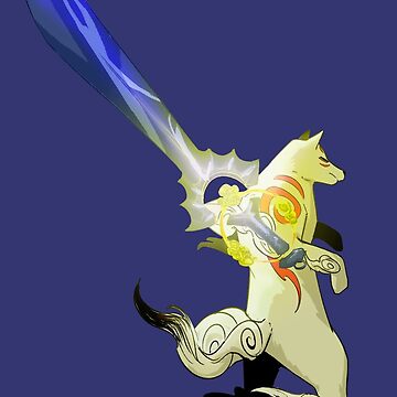 "Okami Tsumugari Glaive Charge Attack" Sticker for Sale by Curiously ...