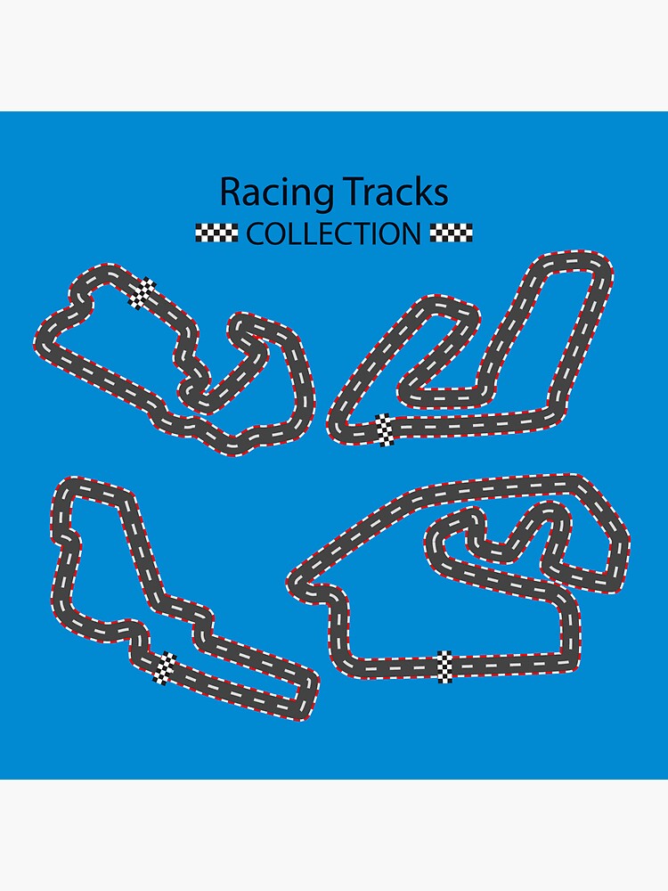 " F1 Race Tracks - racing tracks collection" Sticker for Sale by fenoon ...