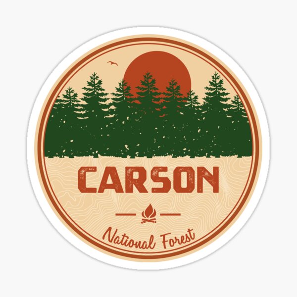 "Carson National Forest" Sticker for Sale by esskay | Redbubble