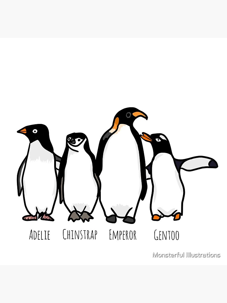 "Atypical Penguins - Sam Gardner" Art Print by monsterfulmama | Redbubble