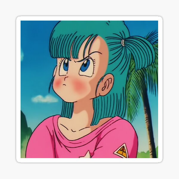 "Angry Bulma" Sticker by AestheticAnimee | Redbubble