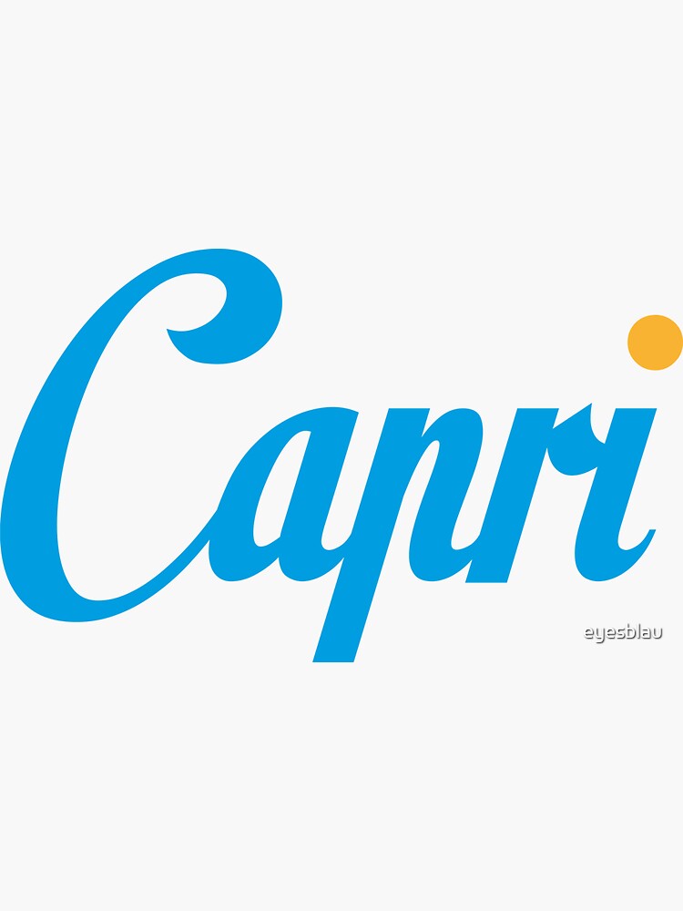 "CAPRI" Sticker for Sale by eyesblau | Redbubble