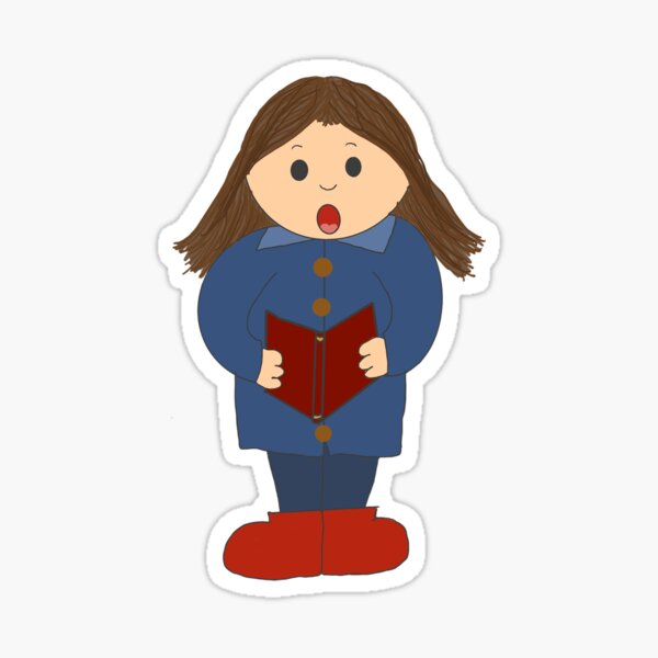 "Carol Singer" Sticker for Sale by Geometrico22 | Redbubble