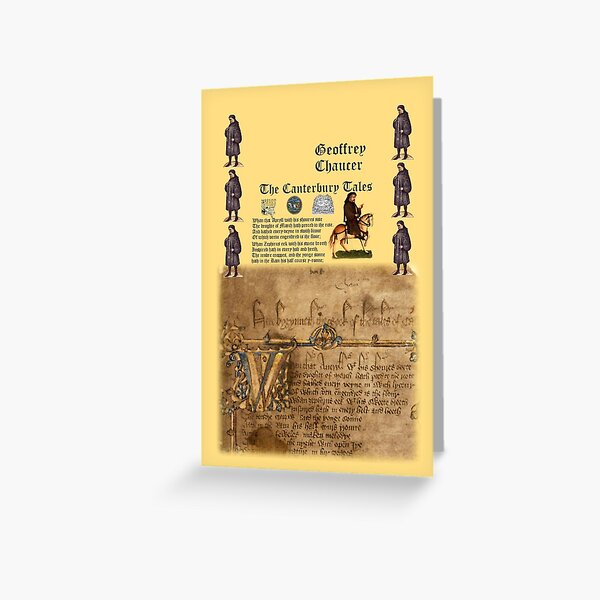 "Chaucer's Canterbury Tales" Greeting Card for Sale by nonny | Redbubble