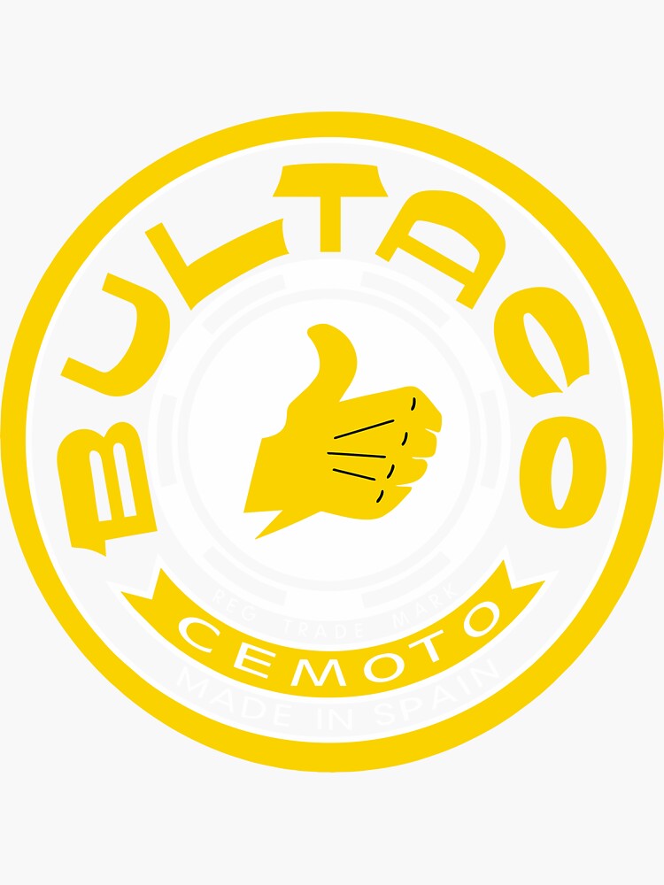 "BEST SELLER - bultaco motorcycles logo Merchandise" Sticker by ...