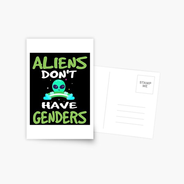 "Agender Alien Funny Aliens don't have Gender Genderless Pride Agender ...