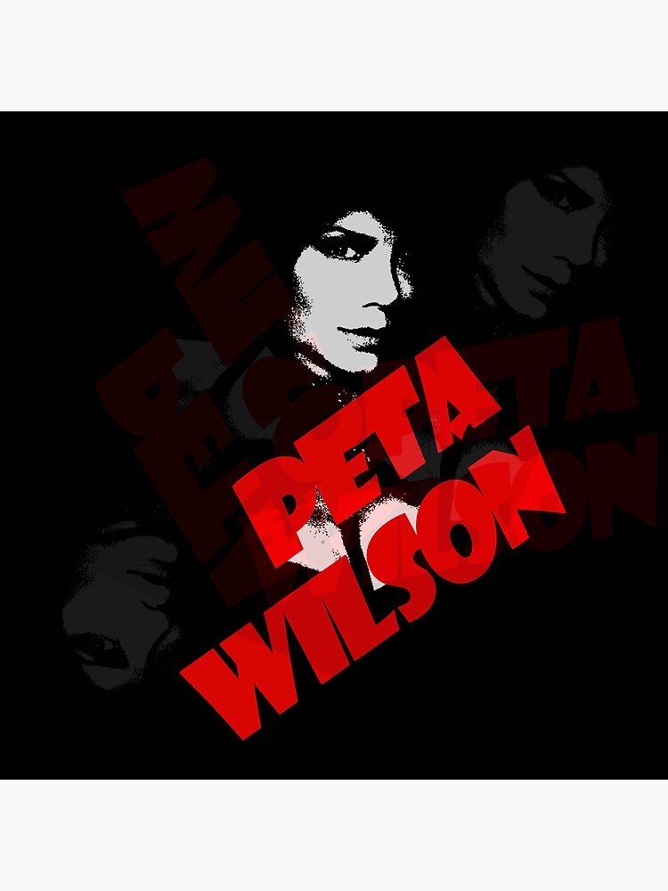 "Peta Wilson" Sticker by Abharan | Redbubble