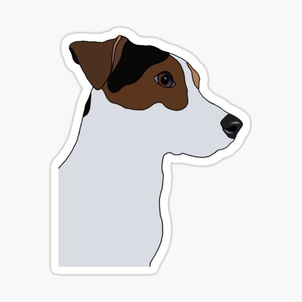 "Dog Jack Russell " Sticker for Sale by eemilystickers | Redbubble